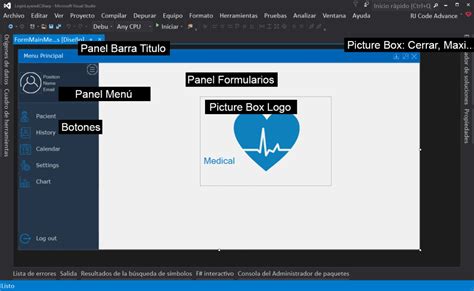 Interfaz Gráfico De Usuario Moderno Multi Forms C Vbnet Winform