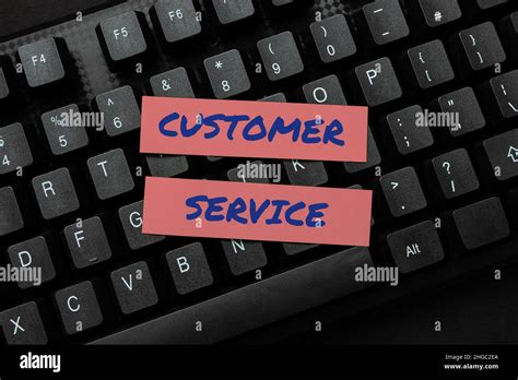 Sign Displaying Customer Service Business Approach Direct Interaction