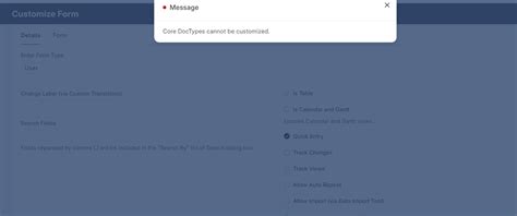 I Want To Add One Custom Field To User Doctype But Giving Error How I Can Add Field Frappe