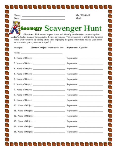 Symmetry Scavenger Hunt Worksheet Worksheets Library