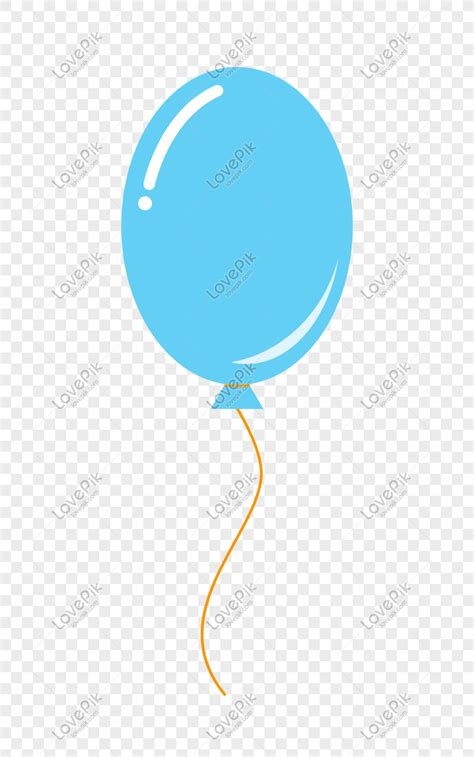 파란 풍선 Png 일러스트 무료 다운로드 Lovepik