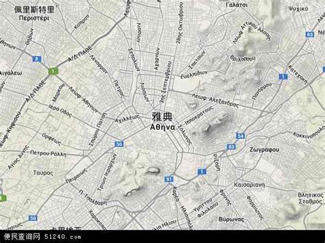 雅典地图 雅典版大图 雅典市区 第4页 大山谷图库