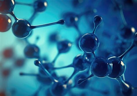 Premium Ai Image 3d Molecule Background With Connected Spherical Particles Atoms Vector