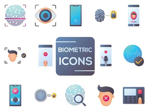 Vector Illustration Of Biometric Icons 20725492 Vector Art At Vecteezy