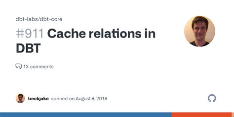 Cache Relations In DBT Issue 911 Dbt Labs Dbt Core GitHub