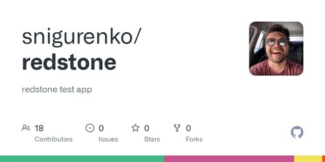 GitHub Snigurenko Redstone Redstone Test App