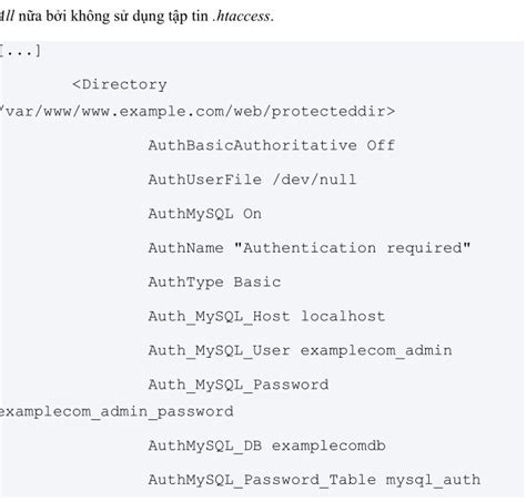 tài liệu bảo vệ thư mục web với mod auth mysql trên apache2 debian squeeze docx