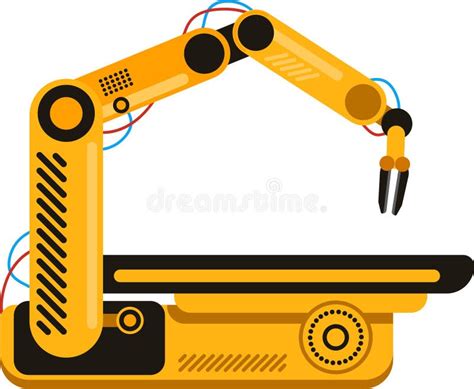 Robotic Arm Working On Assembly Line Represents Automation Innovation