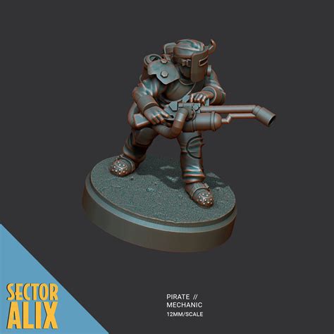 3d Printable Sector Alix Docker Clan Unit Special Character By Bishok