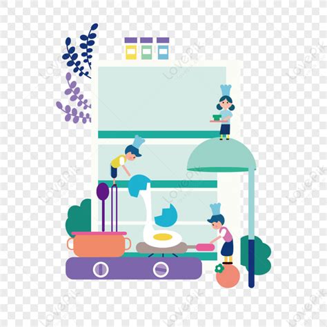 만화 손으로 그린 어린이 날 요리 일러스트 그림갈색운동 Png 일러스트 무료 다운로드 Lovepik