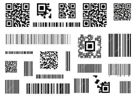 Satz Von Qr Code Symbolqr Code Vorlage Premium Vektor