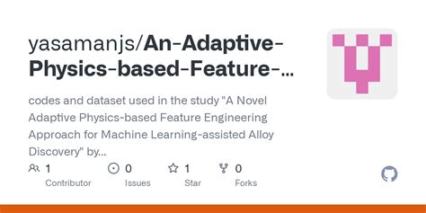 github yasamanjs an adaptive physics based feature engineering