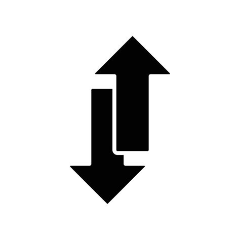 Up And Down Arrow Icon Two Arrows With Different Direction Can Be Used