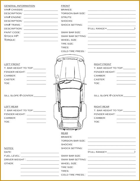 Printable Racing Setup Sheets Printable Word Searches