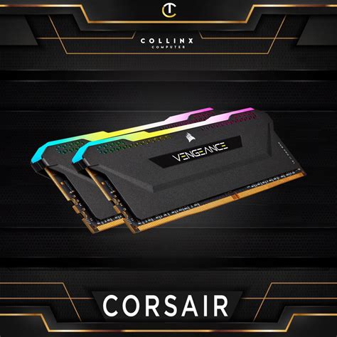 16gb 2x8gb Ddr4 3200mhz Corsair Vengeance Rgb Pro Sl Ram White For Black Collinx Computer