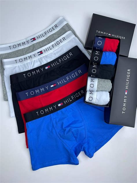 Купить Мужские Трусы Боксёры Томи Разноцветные Боксеры Комплект Мужских Трусов Томи Хилфигер
