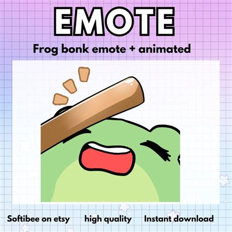 Twitch Animated Emote Frog Bonk Emote Meme For Streaming Discord Food Emotes Frog Emote Youtube