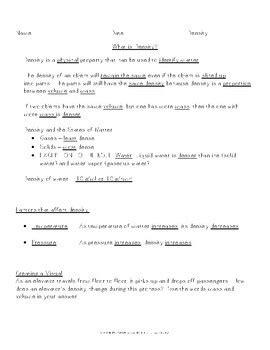 What Is Density Guided Notes By The Tech Savvy Science Teacher TpT