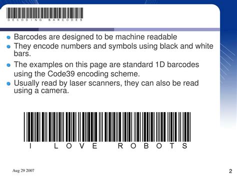 Ppt Decoding Barcodes Powerpoint Presentation Free Download Id3475414