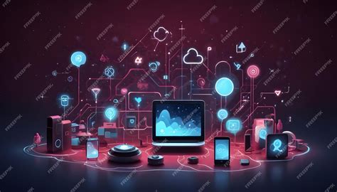 Internet Of Things Concept Future Of Internet Ui Concept Of Internet Of