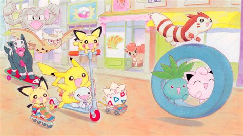Keiko Fukuyama Open Mouth Smiling Pokémon Pichu Wooper Togepi
