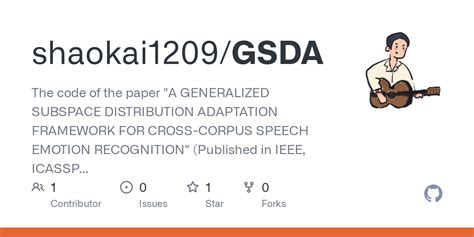 Github Shaokai1209gsda The Code Of The Paper A Generalized