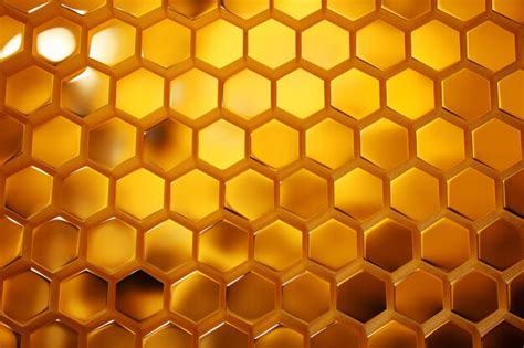 Premium Photo Honeycomb Patterned Texture In Golden Hues Texture