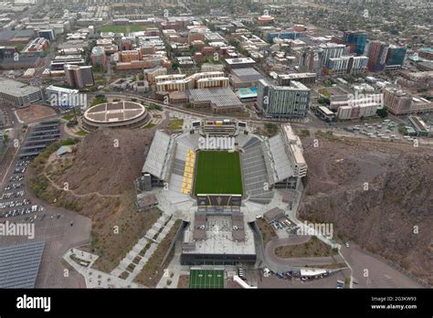 An Aerial View Of Sun Devil Stadium On The Campus Of Arizona State