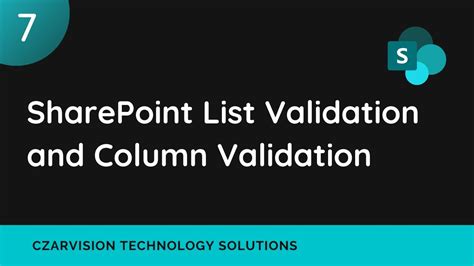 Sharepoint List Validation And Column Validation Youtube
