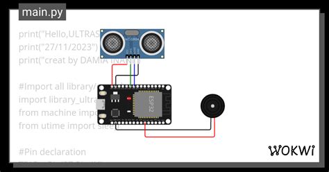 Reverse Parking Alarm Wokwi Esp32 Stm32 Arduino Simulator