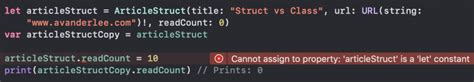 Struct Vs Classes In Swift The Differences Explained Swiftlee