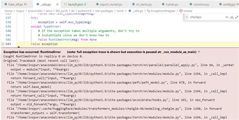 模型微调时单卡正常，但是多卡会报错caught Runtimeerror In Replica 0 On Device 0 · Issue