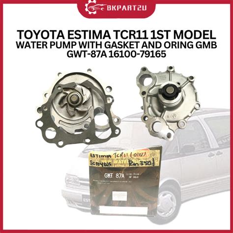 Toyota Estima Tcr11 1st Model Lama 1990 1999 Water Pump With Gasket Oring Gmb Gwt 87a 16100