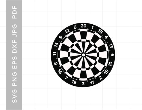 Dart Board Svg Dart Svg Dart Board Cut Files Digital Download Etsy Australia