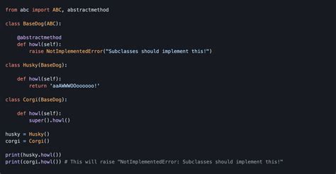 Python Exception Handling Notimplementederror