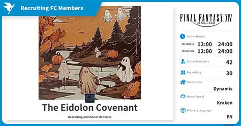 Recruiting The Eidolon Covenant Members Community Finder Final Fantasy Xiv The Lodestone