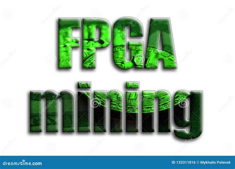 fpga the inscription has a texture of the photography which depicts