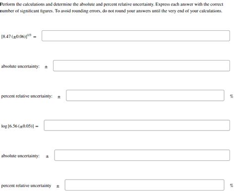 solved perform the calculations and determine the absolute