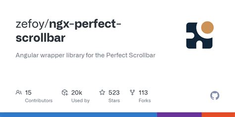Github Zefoyngx Perfect Scrollbar Angular Wrapper Library For The