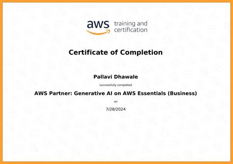 pallavi dhawale on linkedin aws awscertification generativeai