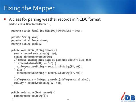 Ppt Oreilly Hadoop The Definitive Guide Ch5 Developing A Mapreduce Application