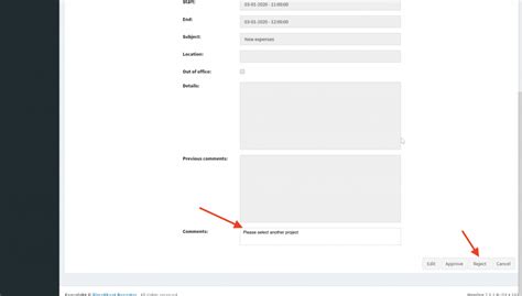 Rejecting Time Entries TimeSheet Reporter Manual