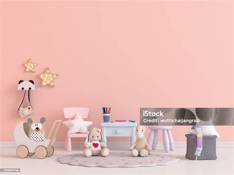 모형 3d 렌더링을 위한 어린이 방에 인형이 있는 테이블과 의자 0명에 대한 스톡 사진 및 기타 이미지 0명 3차원 형태