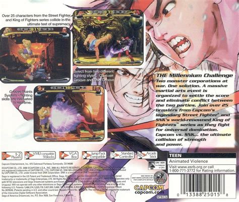 Capcom Vs Snk Cover Or Packaging Material Mobygames