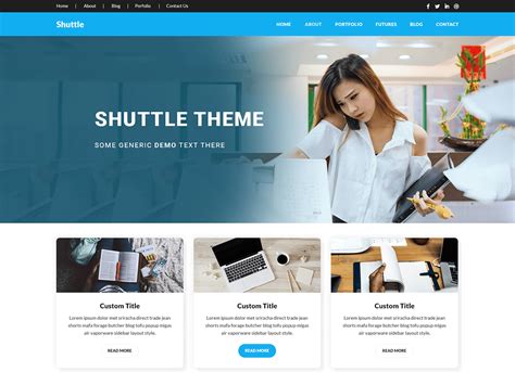 Shuttle Design Demo Wordpress Theme