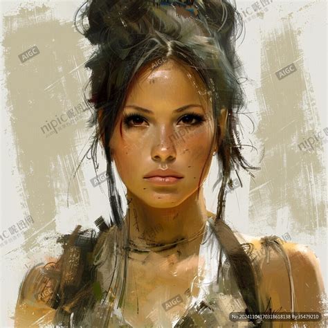 Ai创作图厚涂头像 厚涂手绘 原创厚涂 欧美人物绘画 数字肖像插画 高精女孩原画稿 欧美画风 欧美风格画 欧美风绘画 写实人物绘画 西方美女