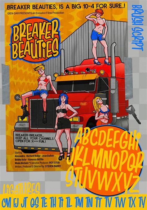 Retro Font Bundle Behance