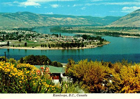 Canada Kamloops Aerial View With Meeting Of The North Thompson And South Thom Canada