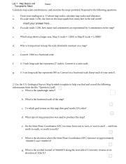 Understanding Map Scales And Topographic Maps Course Hero