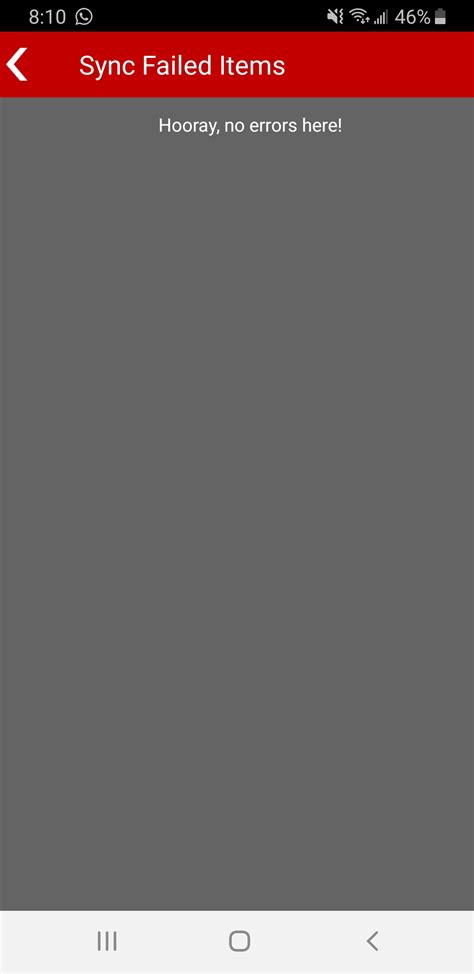 Access Sync Failed Items Assetminder